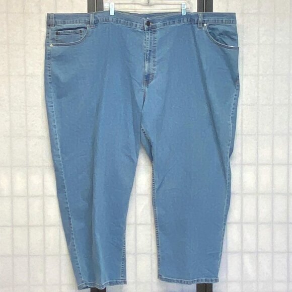 DXL | Jeans | Relaxed Fit Bright Medium Wash Denim Jeans Big Tall B T ...